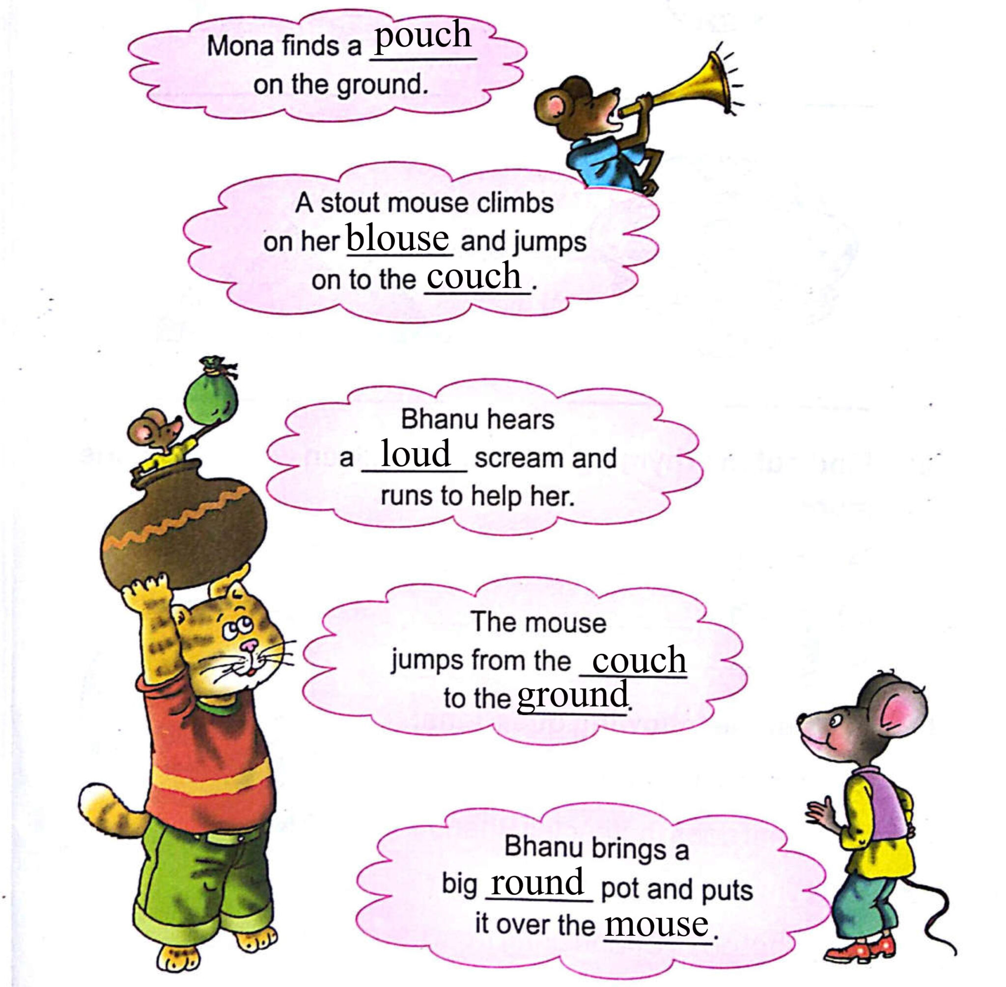 8. A Mouse in the House, My English Reader, Class – II, DAV, The Best ...